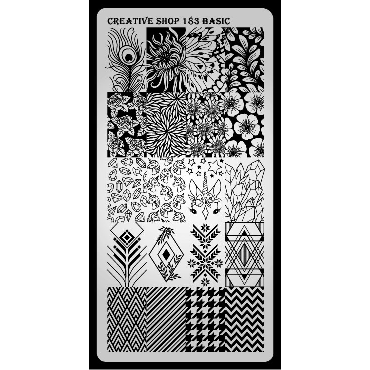 Creative Shop Stamping Plate 183 BasicCreative Shop Stamping Plate 183 Creative Shop Stamping Plate 183 BasicCreative Shop Stamping Plate 183