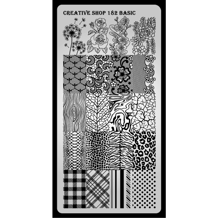 Creative Shop Stamping Plate 182 BasicCreative Shop Stamping Plate 182 Creative Shop Stamping Plate 182 BasicCreative Shop Stamping Plate 182